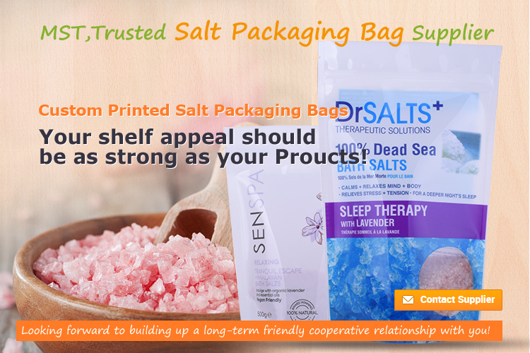 Custom Printing Sustainable Bath Salt Packgaing Stand Up Bag ...